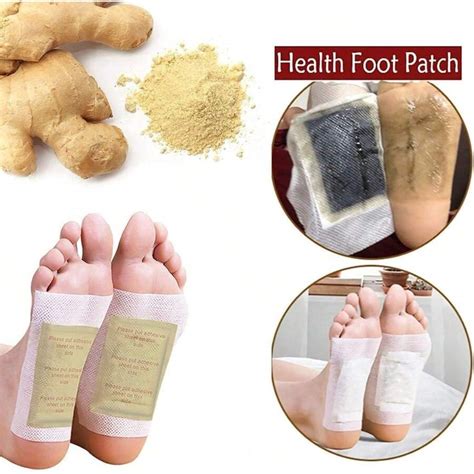 Foot Pads 20 Pads Natural Bamboo Vinegar Ginger Foot Pad For Foot And Body Care Sleep And Feel