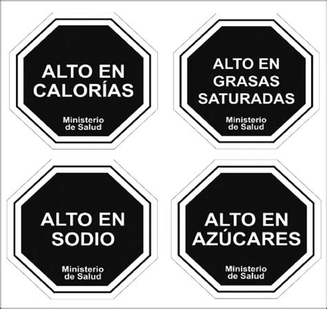 Sello Frontal De Advertencia En Etiquetas De Los Alimentos Envasados