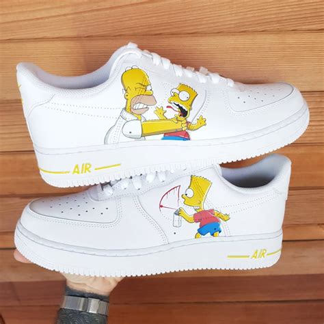 The Simpsons Air Force 1 Custom Daniel Customs