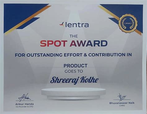 Shreeraj Kolhe On Linkedin Teamwork Lentra Spotaward Gratitude