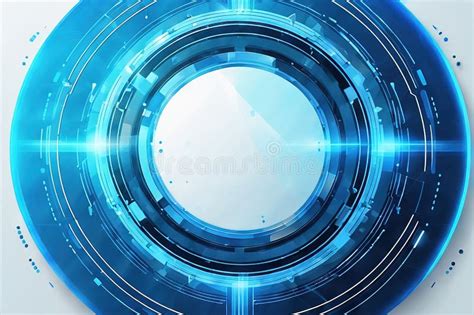 Premium Abstract Conceptual Hud And Circuit Board Space Futuristic Ai