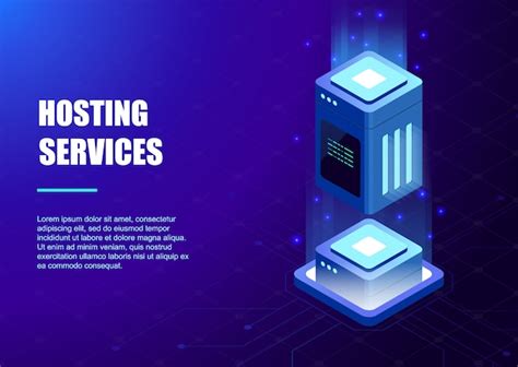 premium vector hosting services template