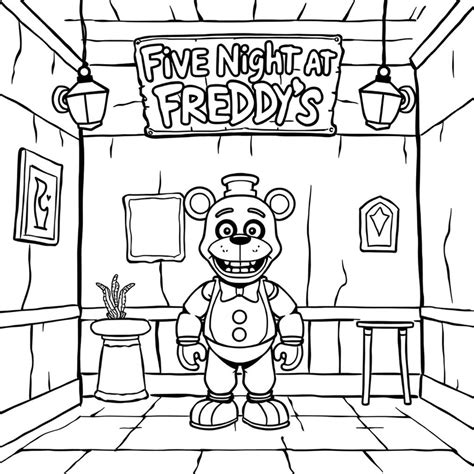 Explore A Cor Do Mundo De Freddy Fazbear Para Imprimir E Colorir