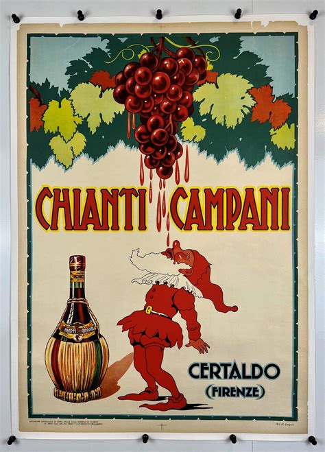 Chianti Campani Original Vintage Poster Authentic Vintage Posters