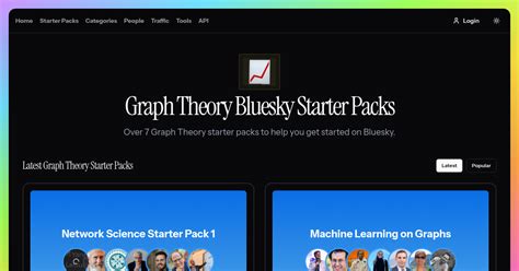 Graph Theory Bluesky Starter Packs 7 Lists • Jun 2025