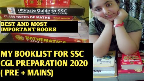 MY BOOKLIST FOR SSC CGL PREPARATION 2020 PRE MAINS CPO CHSL MTS BEST BOOKS GYAN