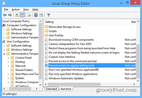 How To Disable Access To Windows Registry
