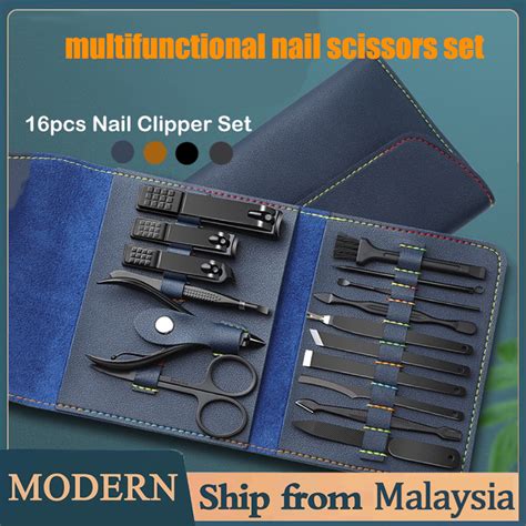 Pengetip Kuku Set Pemotong Kuku Cutter Set Manicure Nail Clippers Pengilat Set Cutter Scissors