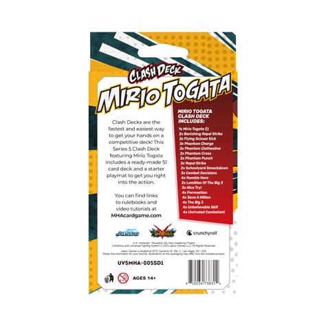 My Hero Academia Collectible Card Game Undaunted Raid Clash Starter
