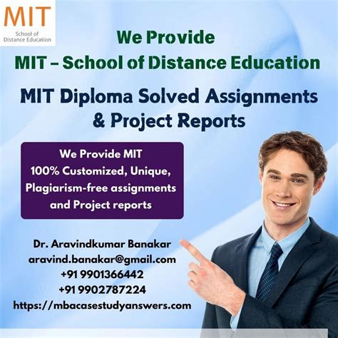 Mit Mba Project Reports Mit Mba Solved Assignments Mit Emba