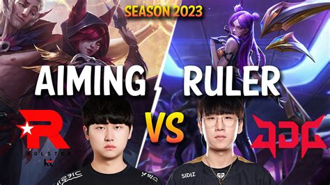 KT Aiming Vs JDG Ruler Aiming XAYAH Vs Ruler KAI SA ADC Patch 13 18