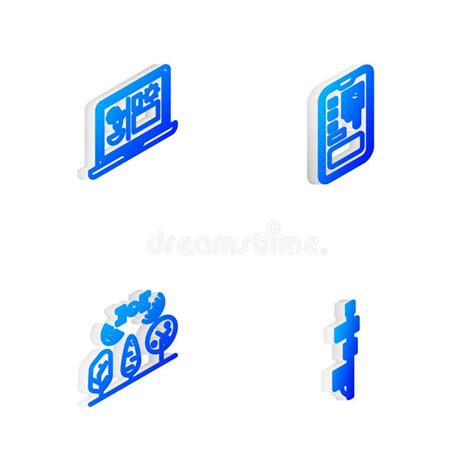 Set Isometric Line Smart Control Farming System Technology With Drone
