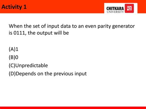 11 Parity Generatorcheckerpptx Programming Languages Computing
