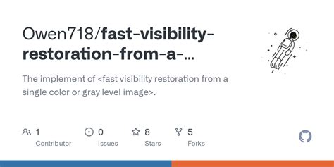 Github Owen718fast Visibility Restoration From A Single Color Or