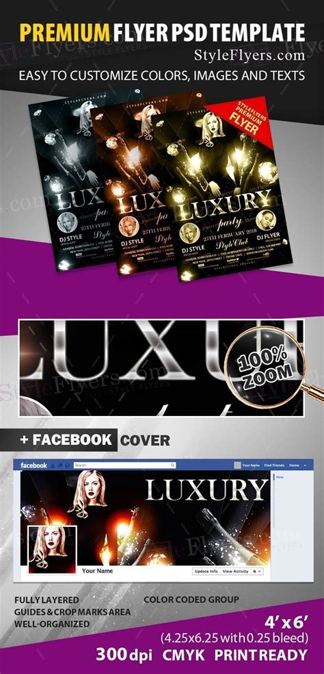 Luxury Party Psd Flyer Template 22858 Styleflyers