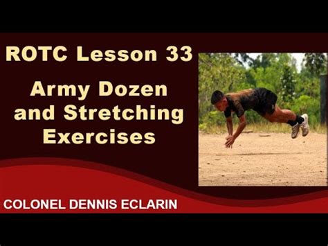 Rotc Lesson 33 Physical Training Army Dozen And Stretching