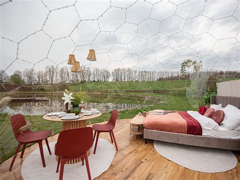 Hypedome L Clear Large Geodesic Dome Kit For Glamping And Hospitality