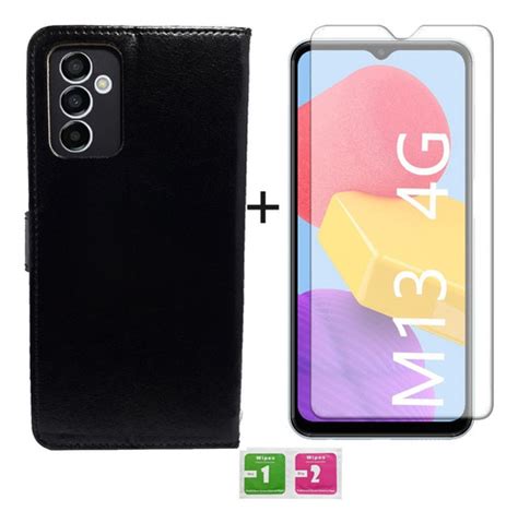 Capa De Celular P Galaxy M13 Carteira Pel Vidro Parcelamento Sem Juros