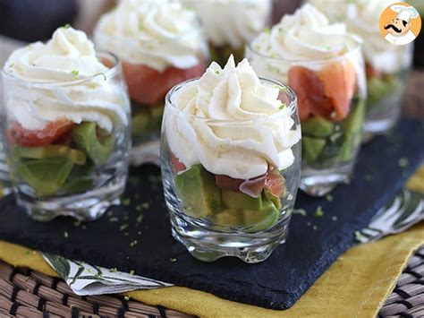 Verrines au saumon fumé et à l avocat Recette Ptitchef