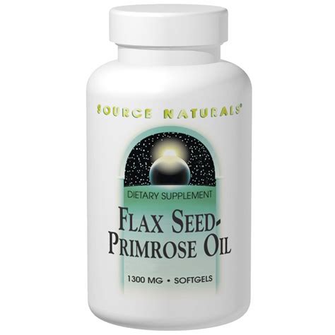 Source Naturals Flax Seed Primrose Oil 1300 Mg 180 Softgels