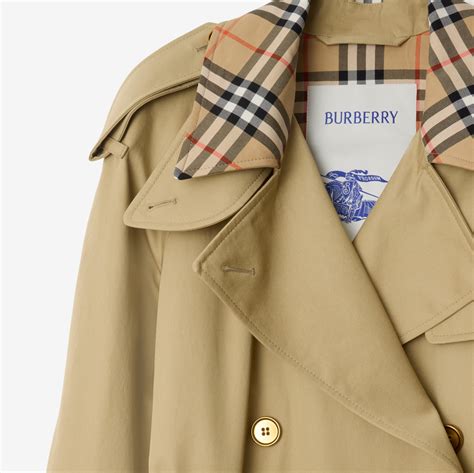 Long Check Collar Castleford Trench Coat In Hamper Beige Women