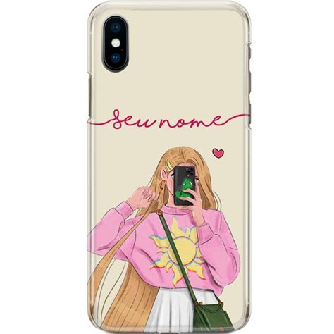 Capa Silicone NetCase Chapada Nome Coleção Disney Rapunzel Street Case
