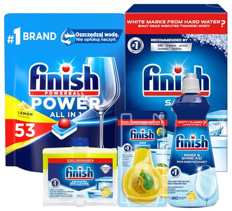 Finish Zestaw Do Zmywarki Tabletki Do Zmywarki Power All In One Lemon Sztuki Sól Kg