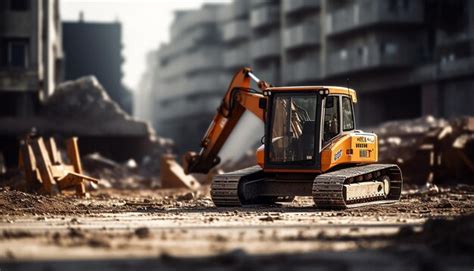 Premium Ai Image Minimal Construction Creative Concept With Miniatures
