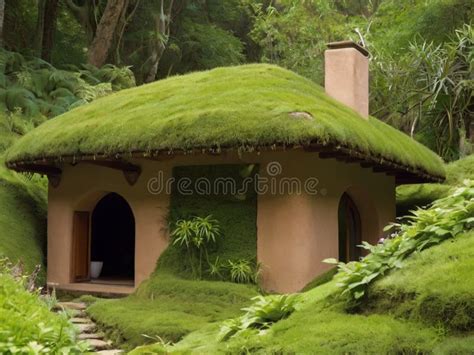 Eco Friendly House Made Of Clay Stock Illustration Illustration Of Efficiency Materials