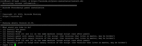 Install Pterodactyl Panel