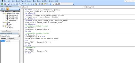 Cara Membuat Visual Basic Application VBA Sederhana Menggunakan Microsoft Visual Basic For