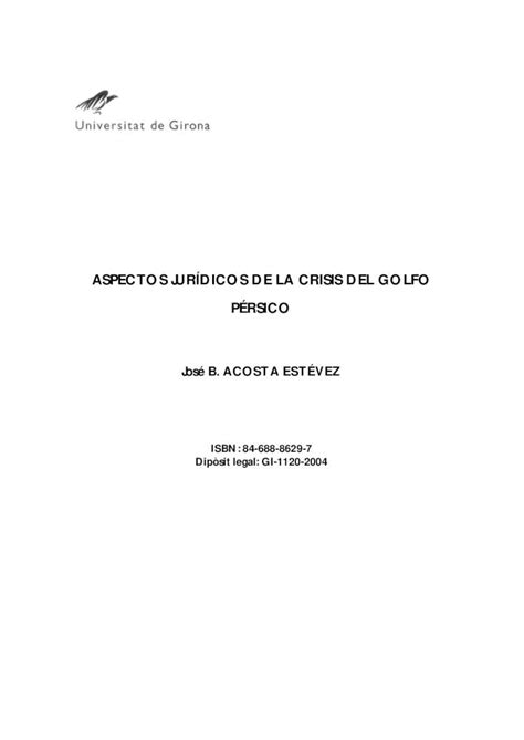Pdf Aspectos JurÍdicos De La Crisis Del Golfo PÉrsico Dokumentips
