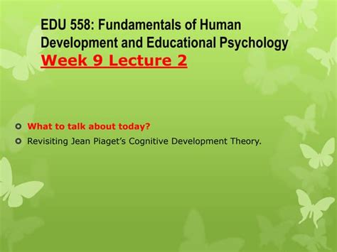 Week 9 Lecture 2pptx Cognitive Theory Ppt Ppt