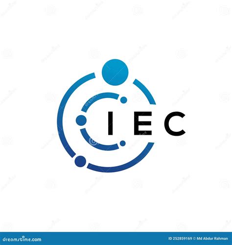 Iec Letter Technology Logo Design On White Background Iec Creative Initials Letter It Logo