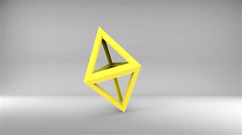 Empty Tetrahedron 3d Printable Model Cgtrader