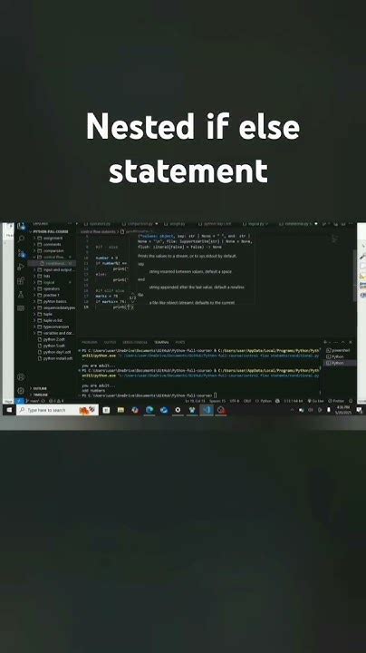 Nested If Else Statement In Python Pythonprogramming