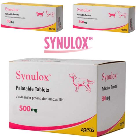 Synulox Palatable Tablets For Cat And Dog 50250500mg Petbuck