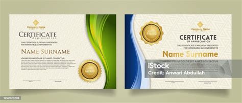 Définir Le Modèle De Certificat Vertical Et Horizontal Avec Lornement