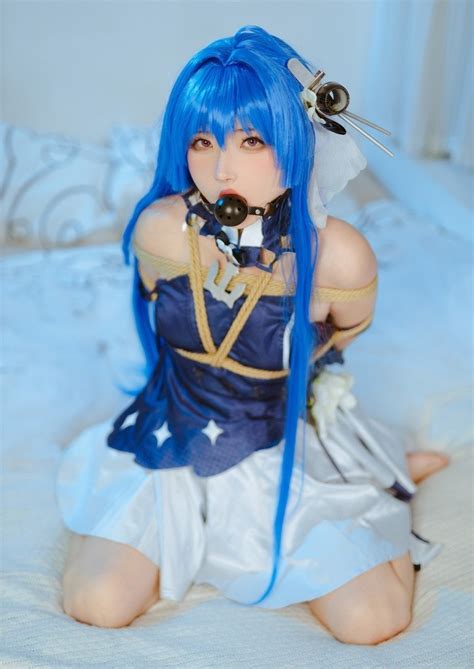 麻花酱的碧蓝航线镇海cosplay：潋滟水色的视觉盛宴 19p 129m Cos集 专注二次元cosplay写真收集！