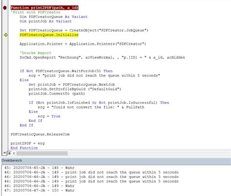 Com Interface With Ms Access Reports Pdfcreator Pdfforge Forums