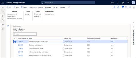 전자 상거래 사이트에 채널 매핑 Commerce Dynamics 365 Microsoft Learn