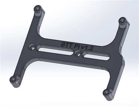 Voron Din Rail Mount For Btt Pi V12 By Jeffkes Download Free Stl