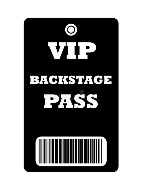 Backstage Pass Template Printable