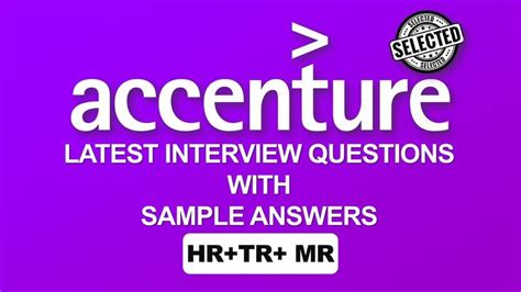 Latest Accenture Interview Experience With Sample Answers Hr Tr
