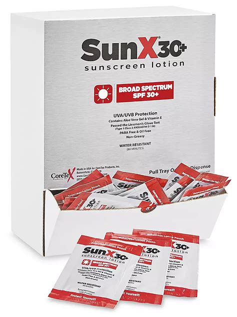 Sunscreen Packets S 20257 Uline