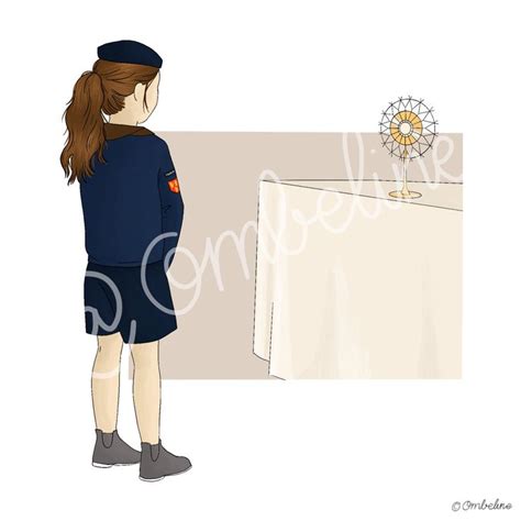 Dessin Jeannette Suf Scoutisme Jesus Amis