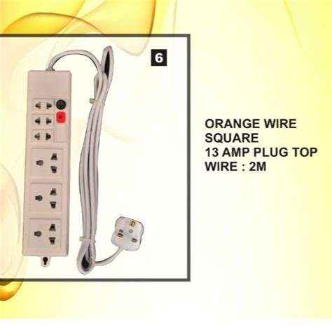 Extenson Wire Cord 2m Multi Plugsocketwire Code 5awire Code Darazlk