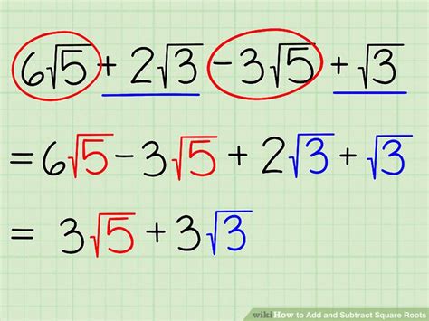 How To Add And Subtract Square Roots 9 Steps With Pictures