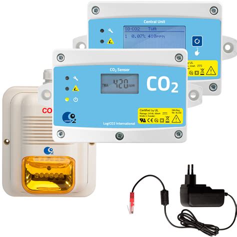 Koldioxidlarm Logico2 Mk9 Detector Base Set För Restaurangkök Multeral