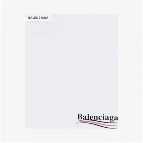 巴黎世家 Balenciaga 成衣 POLITICAL CAMPAIGN廓形T恤 641655TIV529040 小迈步海淘品牌官网